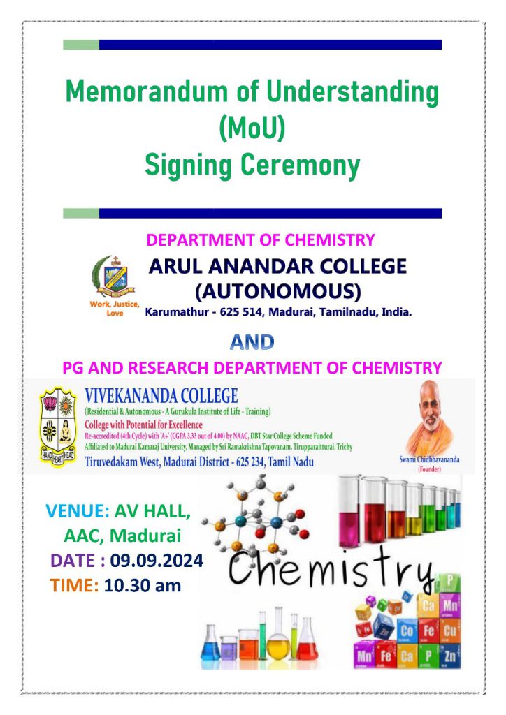 MoU Signing Ceremony – Vivekananda College
